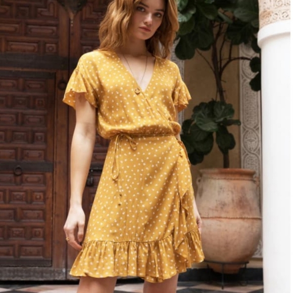 Rails | Dresses | New Rails Koreen Floral Wrap Around Dress Flounce ...